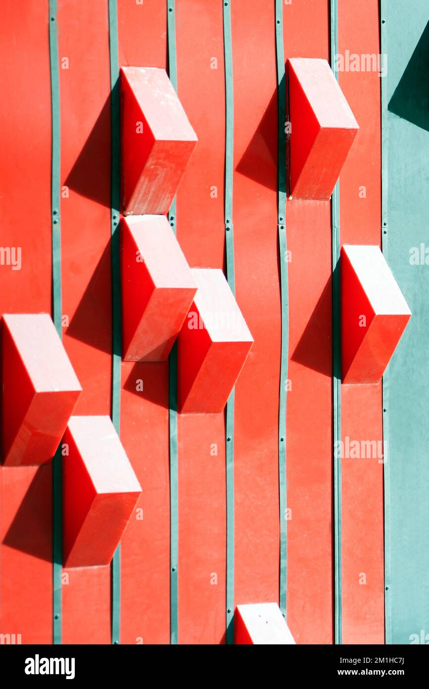 Texture and background of close up plastic construction wall building ...