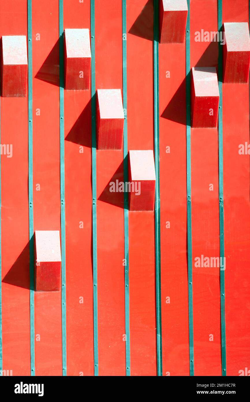 Texture and background of close up plastic construction wall building ...
