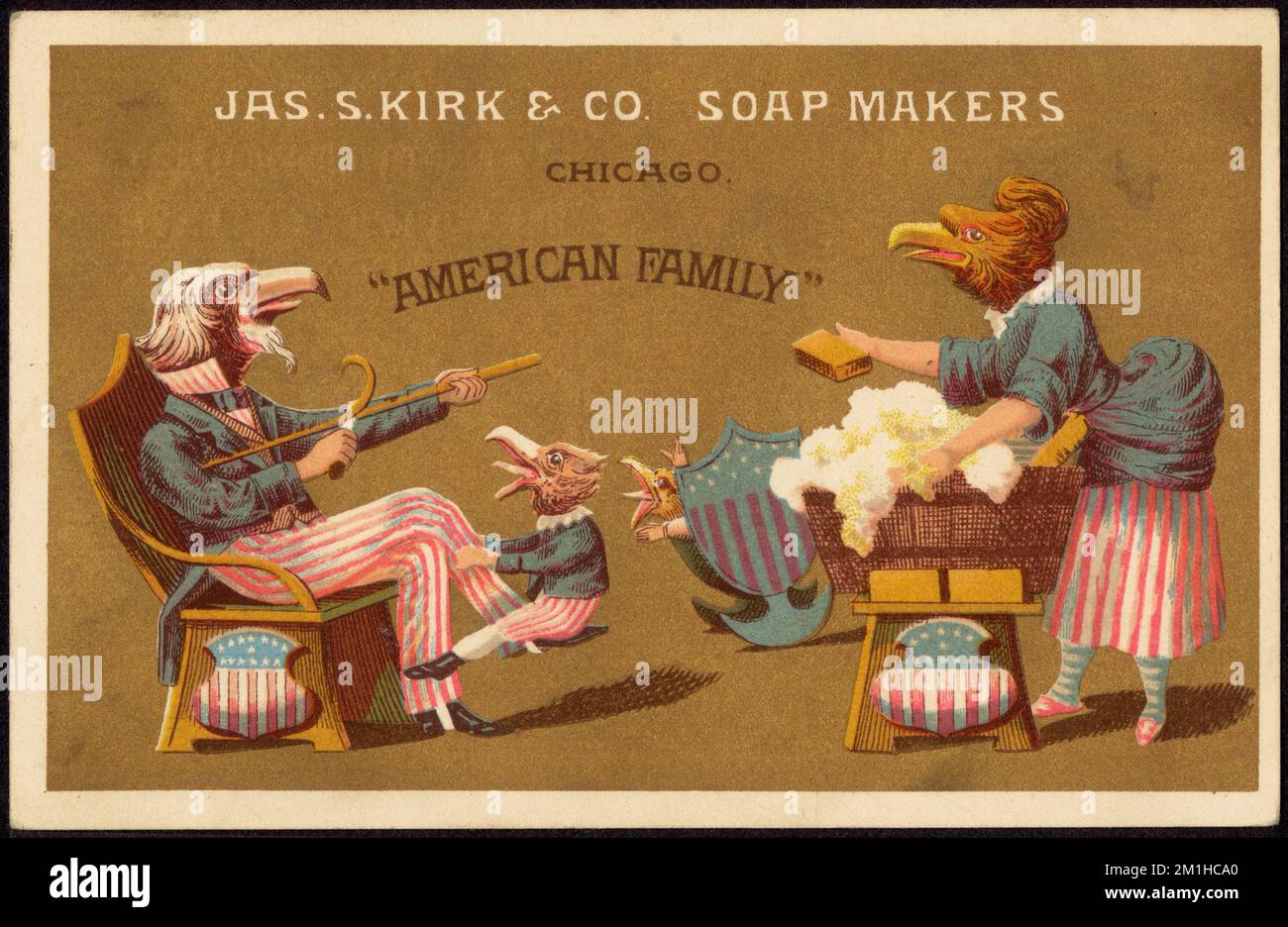 Jas. S. Kirk & Co. Soap Makers, Chicago. 'American family' , Eagles ...