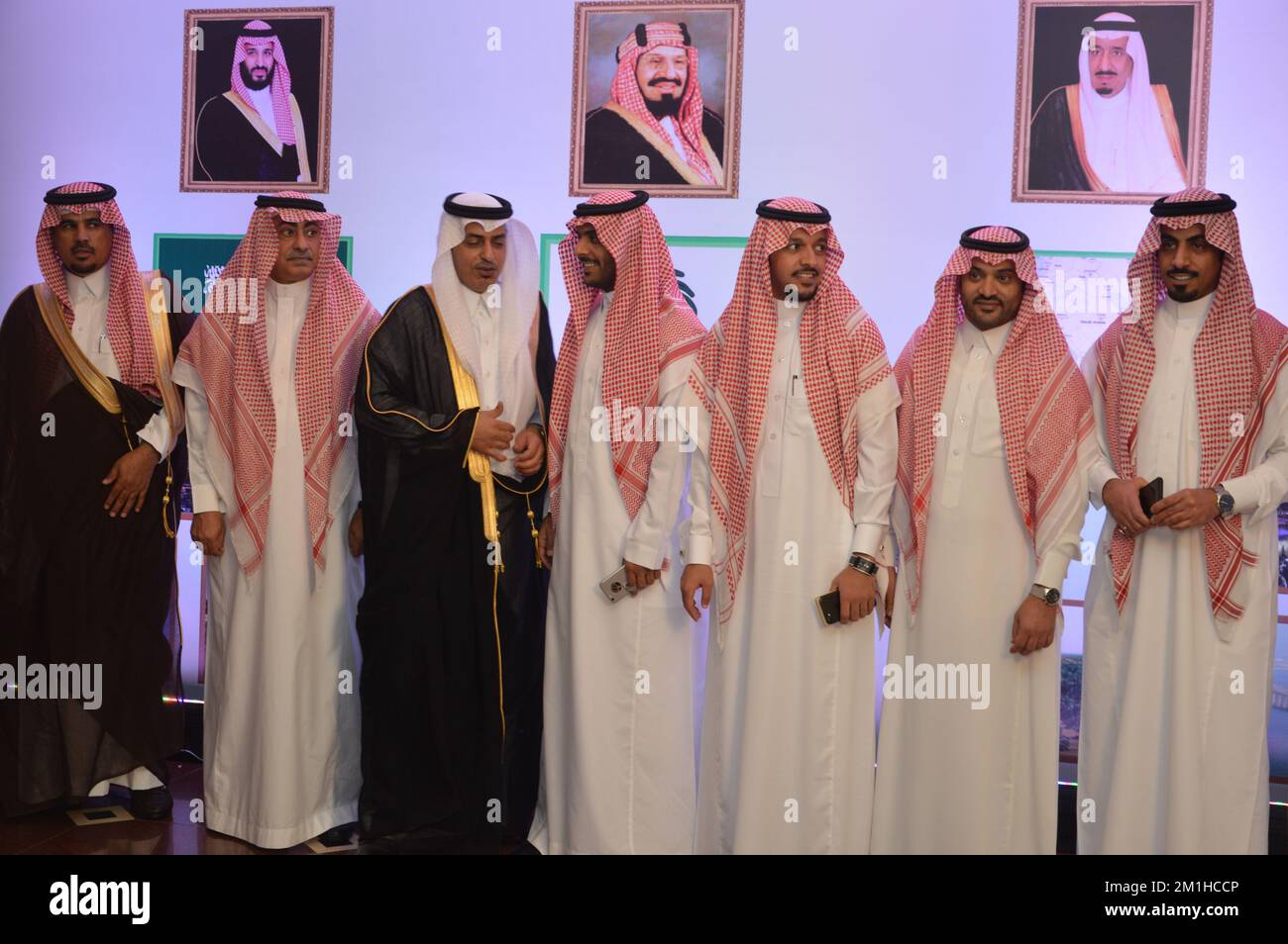 An Arab diplomats men with traditional Arabic outfit at a function in ...