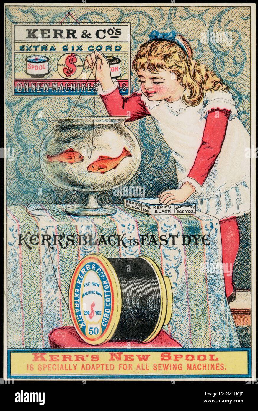 Kerr & Co's extra six cord on new machines. Kerr's black is fast dye ...