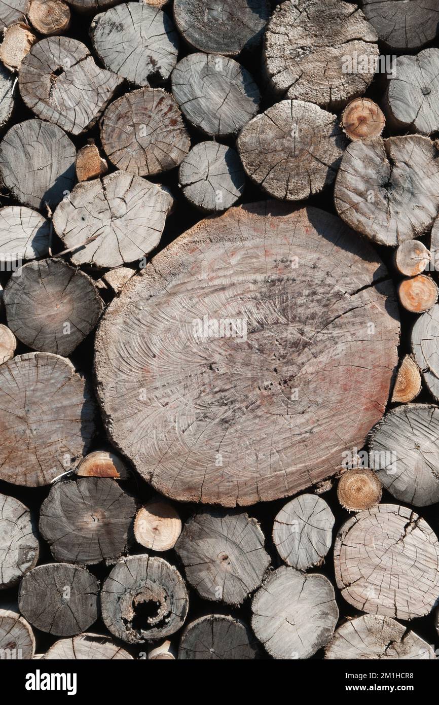 Texture and background of wooden decorated of a wall building Stock ...