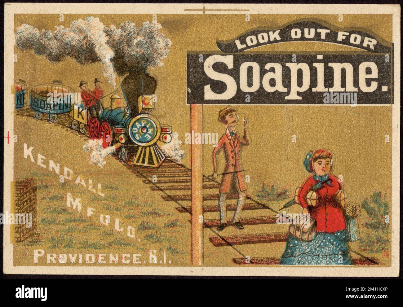 Look out for Soapine , Adults, Railroad tracks, Railroads, Household ...