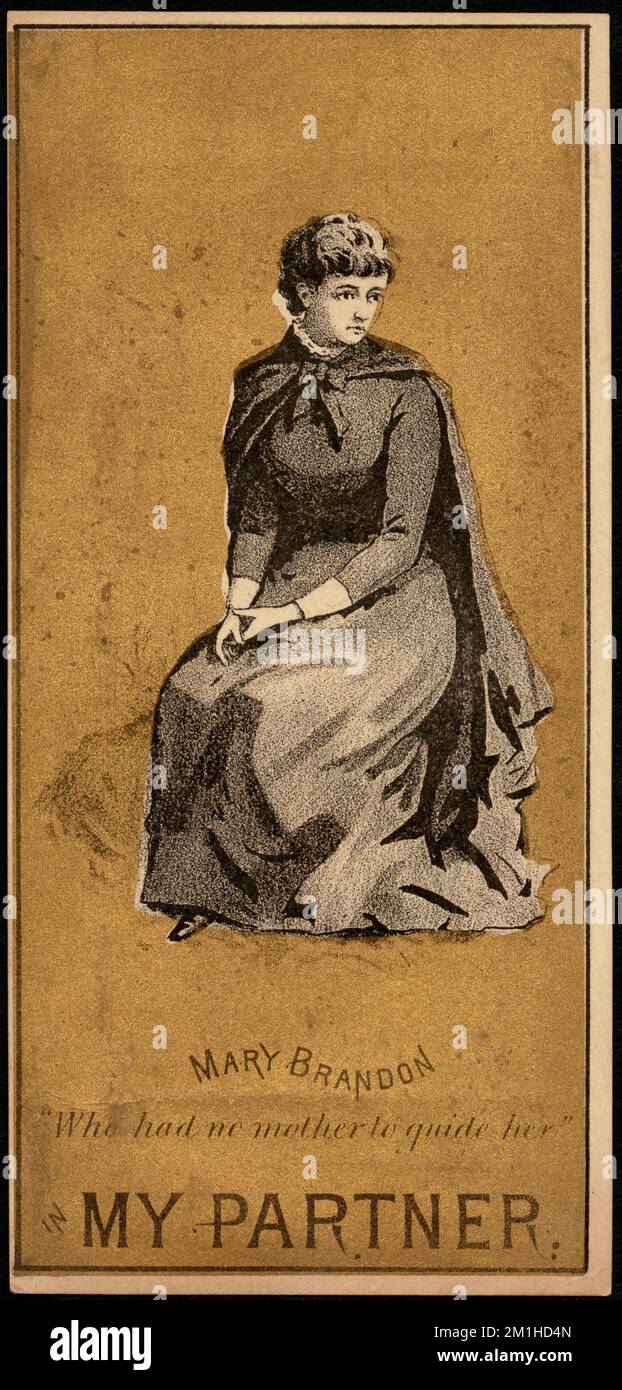 Mary Brandon - 'Who had no mother to guide her.' in My Partner. , Women ...