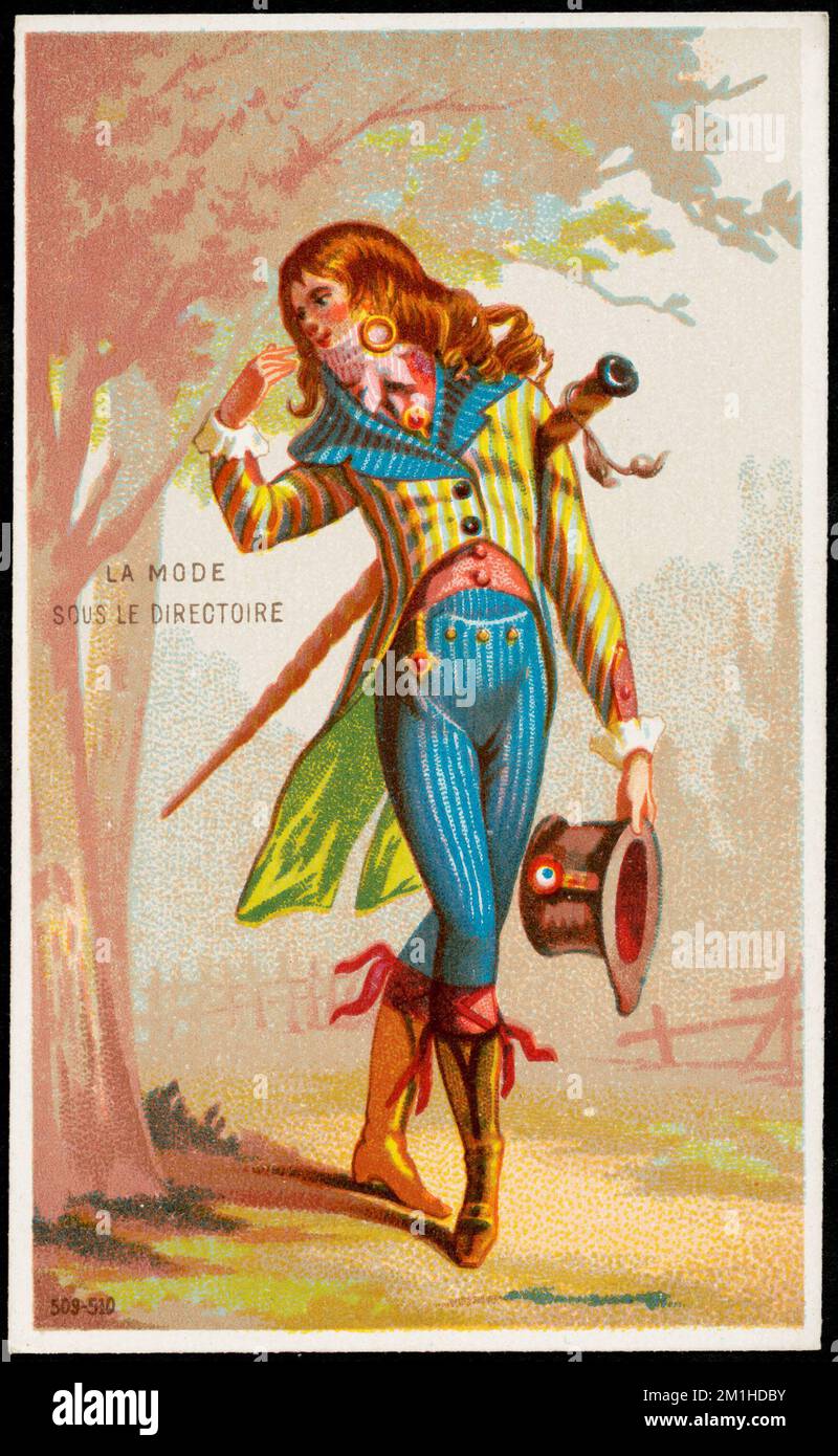 La mode sous le Directoire. , Men, Clothing & dress, Staffs Sticks ...