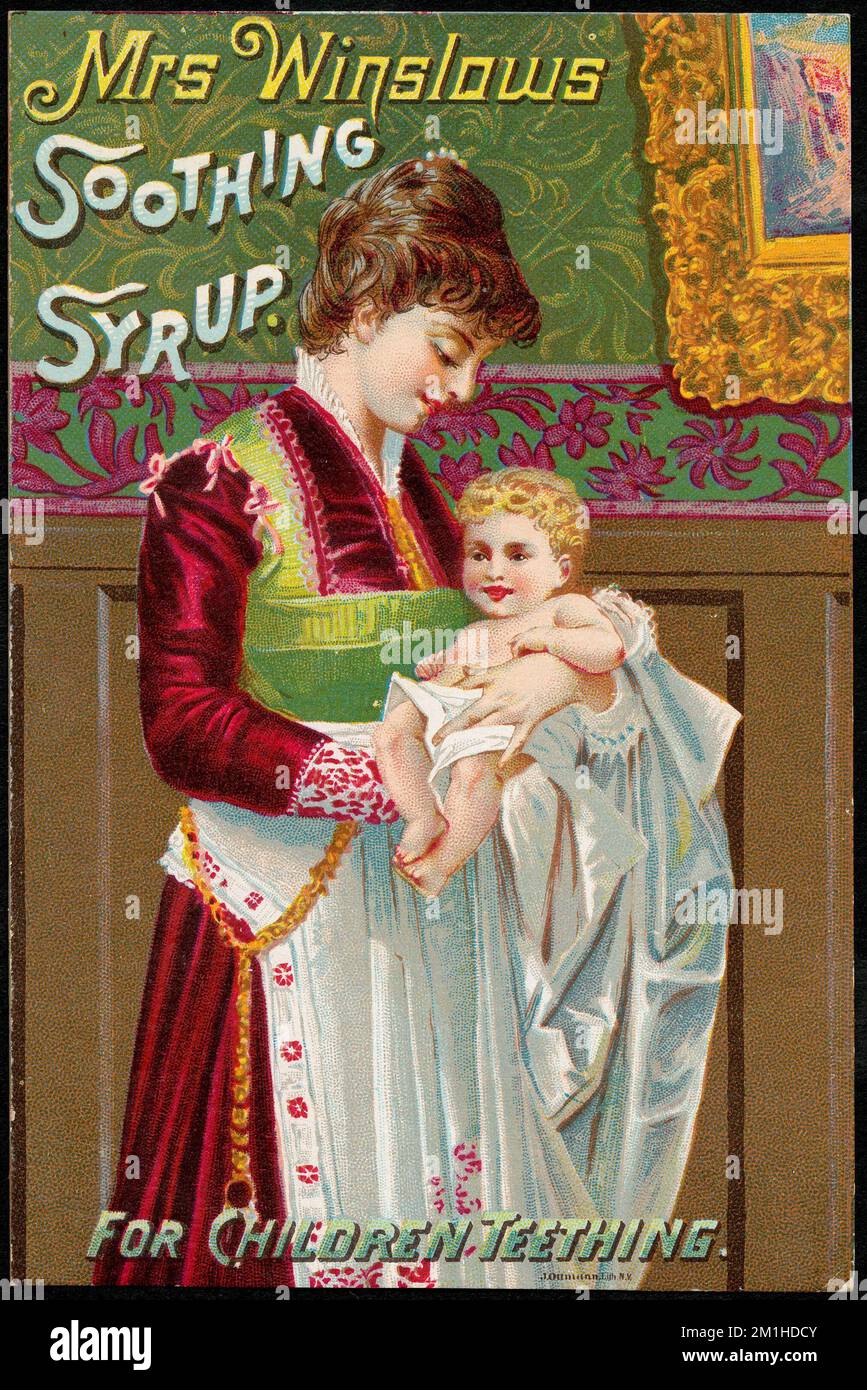 Mrs Winslows Soothing Syrup for children teething. , Women, Infants ...