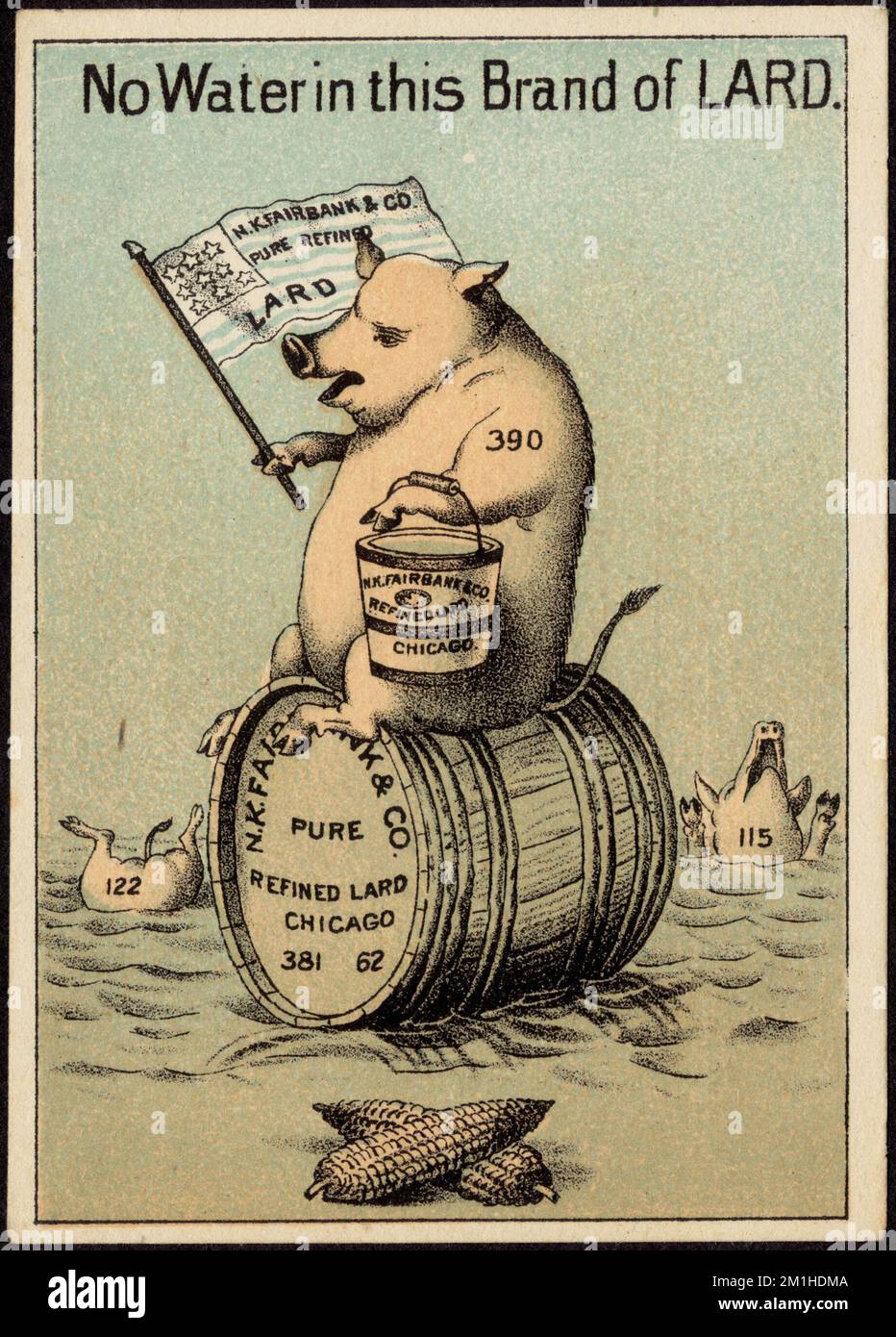 No water in this brand of lard. , Swine, Barrels, Oils & fats, Corn ...