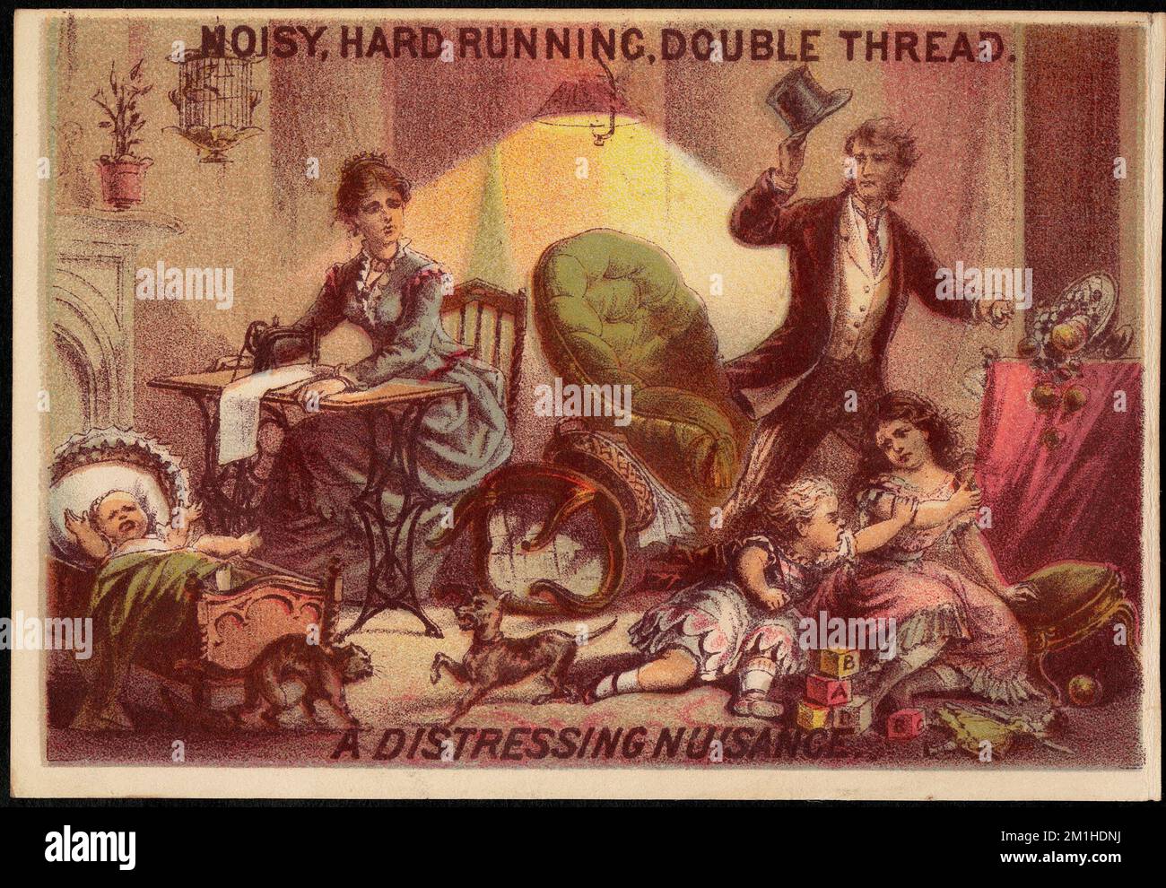 Noisy hard running, double thread. A distressing nuisance. , People ...