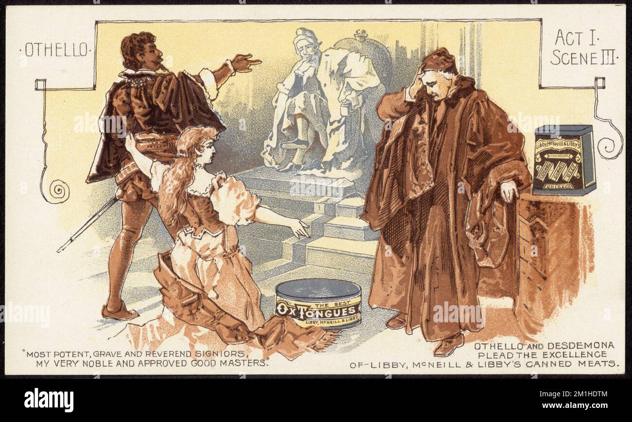 Othello Act I, Scene III - 'Most potent, grave and reverend signiors ...