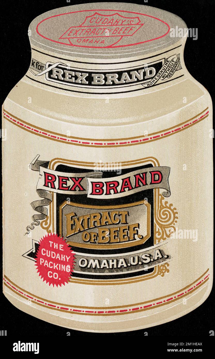 Rex brand extract of beef omaha hi-res stock photography and images - Alamy