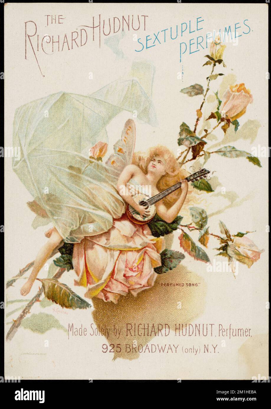 The Richard Hudnut Sextuple Perfumes. 'Perfumed Song' , Women, Flowers ...