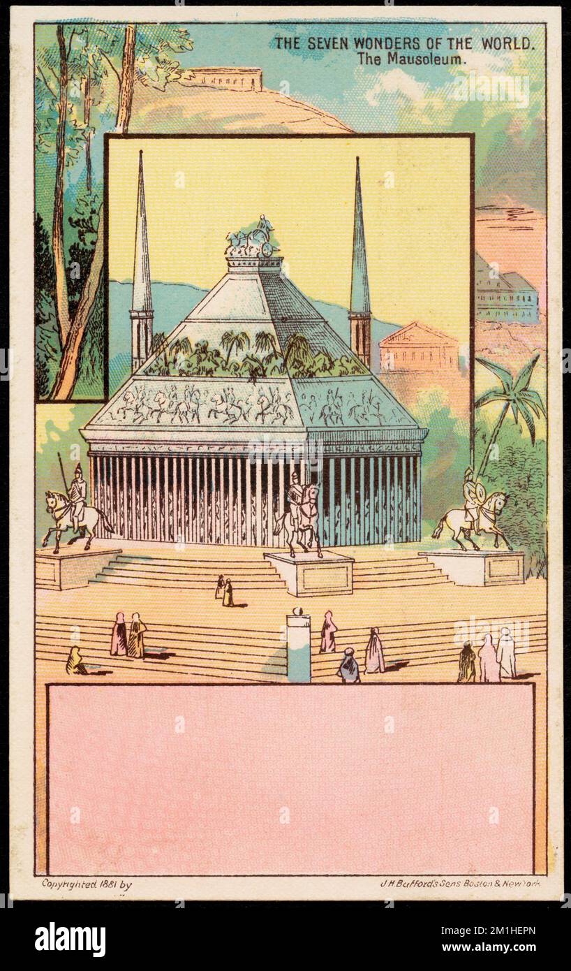 The seven wonders of the world. The Mausolem. , Curiosities & wonders ...