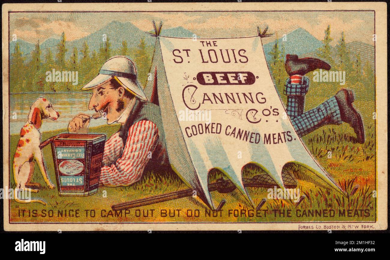 The St. Louis Beef Canning Co's cooked canned meats. 'It is so nice to ...