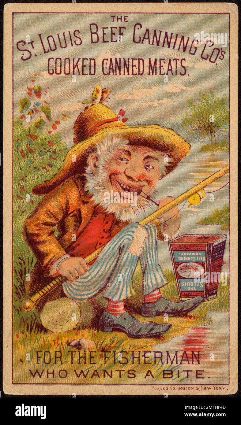 The St. Louis Beef Canning Co's cooked canned meats. For the fisherman ...