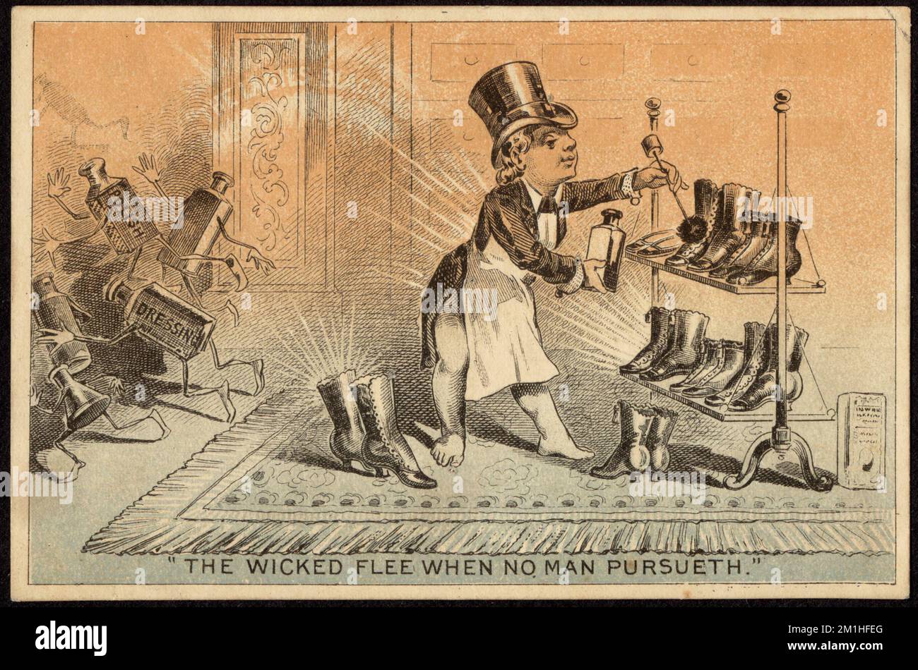 'The wicked flee when no man pursueth.' , Men, Shoes, Shoe polishes ...