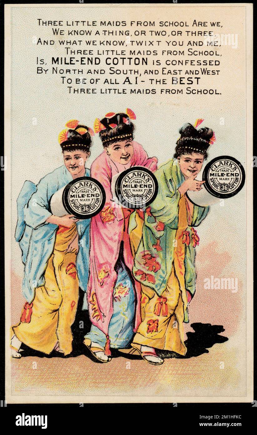 Three little maids from school are we, we know a thing, or two,or three ...