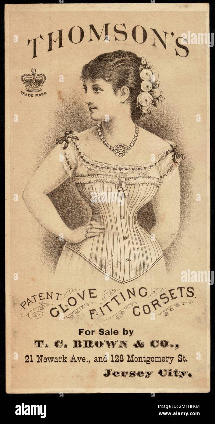 Thomson's patent glove fitting corsets. , Women, Corsets, 19th Century ...