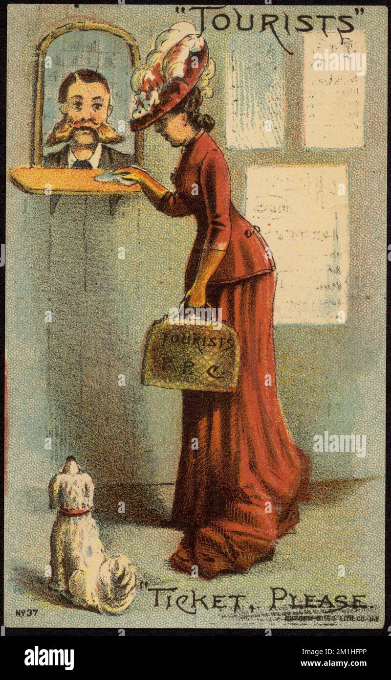 'Tourists' - ticket, please. , Adults, Theatrical productions, 19th ...