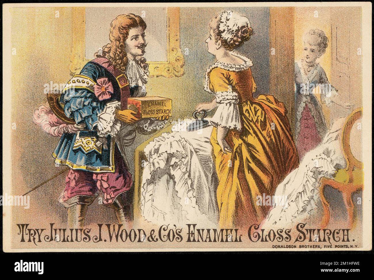 Try Julius J. Wood & Co's Enamel Gloss Starch. , People, Irons Pressing ...