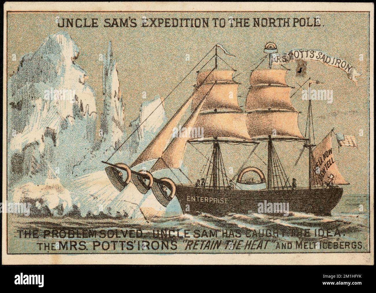 Uncle Sam's expedition to the North Pole. The problem solved. Uncle Sam ...