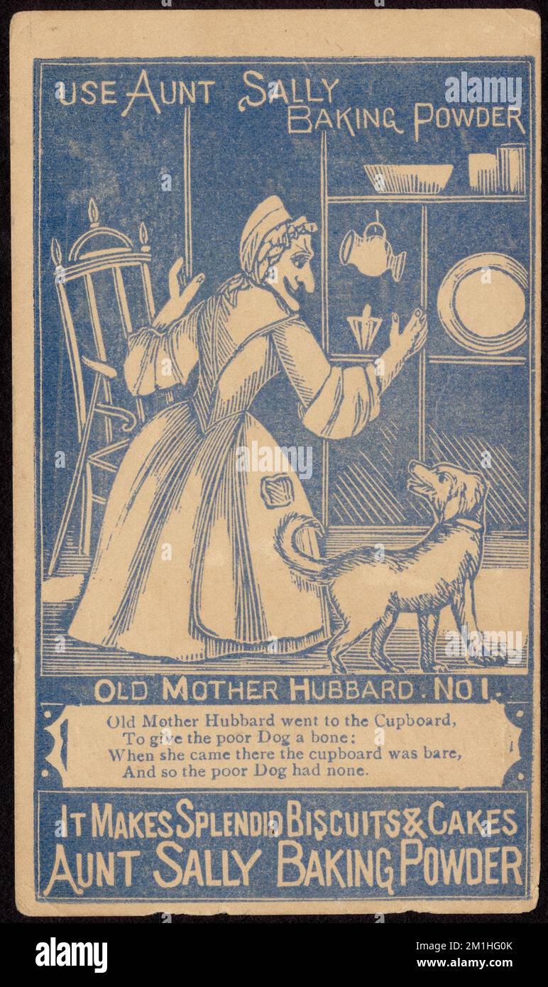 Use Aunt Sally Baking Powder - Old Mother Hubbard No. 1 , Women, Dogs ...