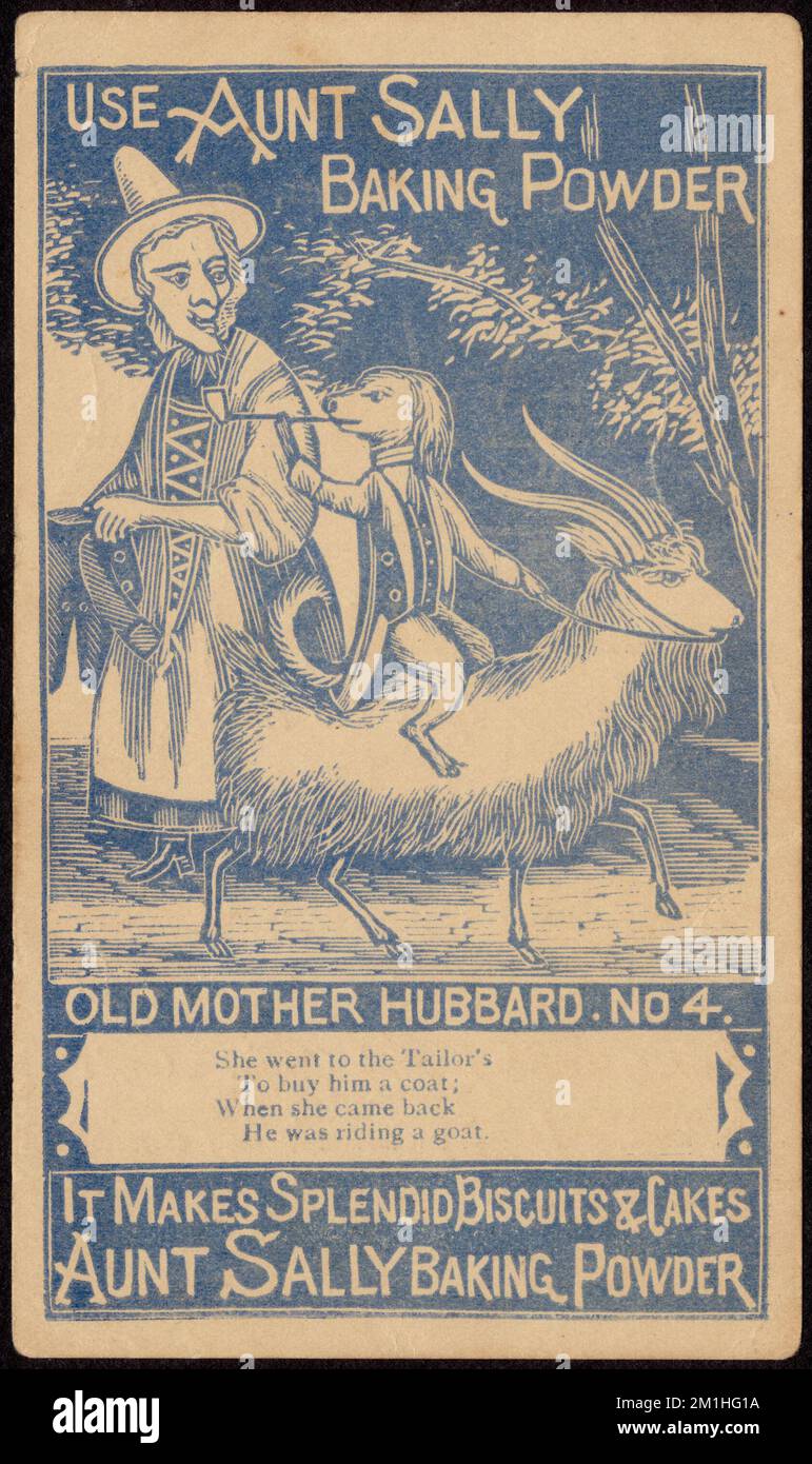 Use Aunt Sally Baking Powder - Old Mother Hubbard No. 4 , Women, Dogs ...