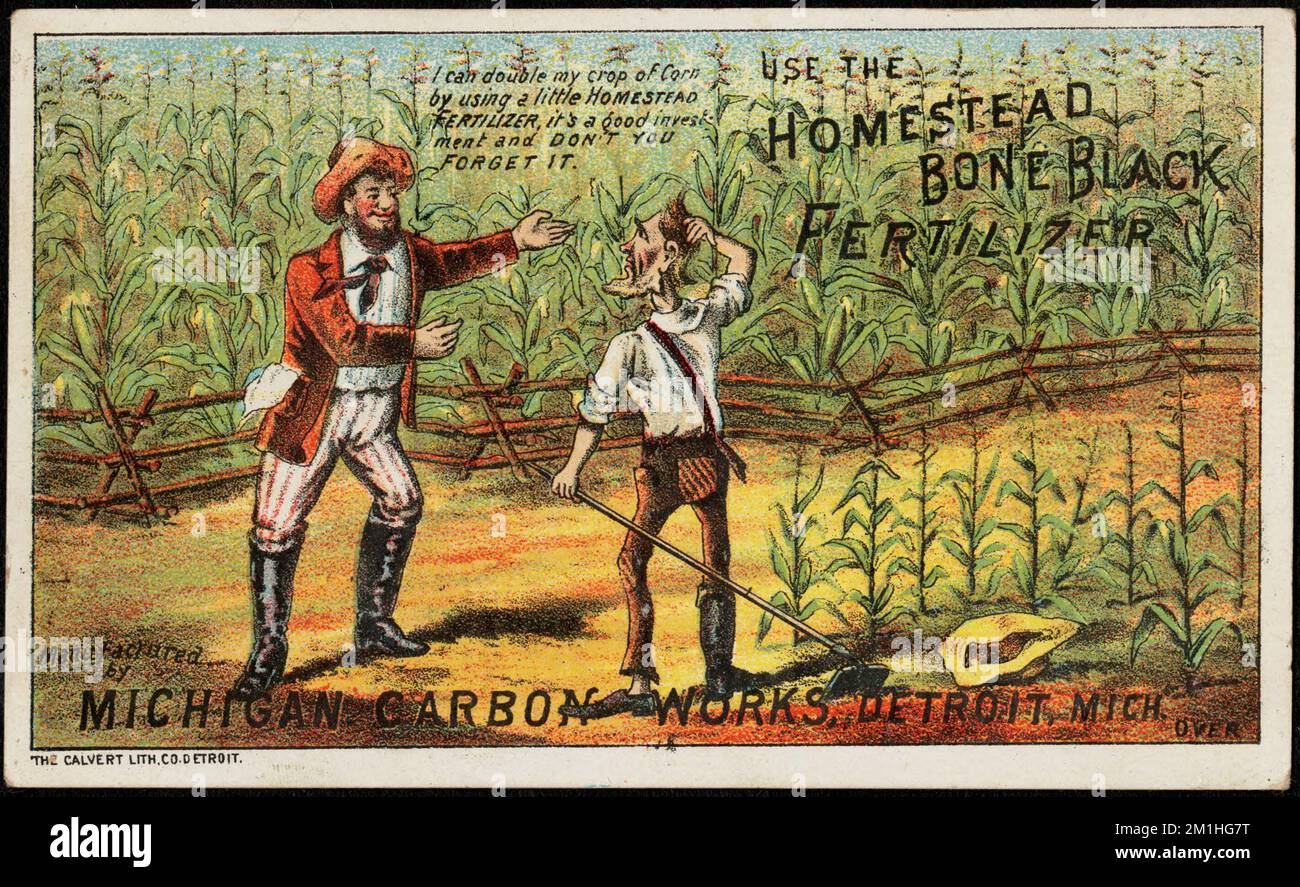 Use the Homestead Bone Black Fertilizer , Men, Corn, Fertilizers, 19th ...