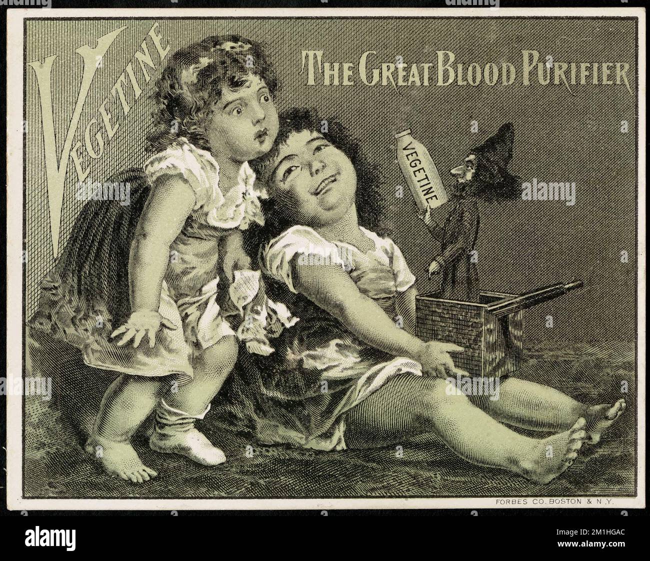 Vegetine, the great blood purifier , Girls, Jack-in-the-boxes, Patent ...