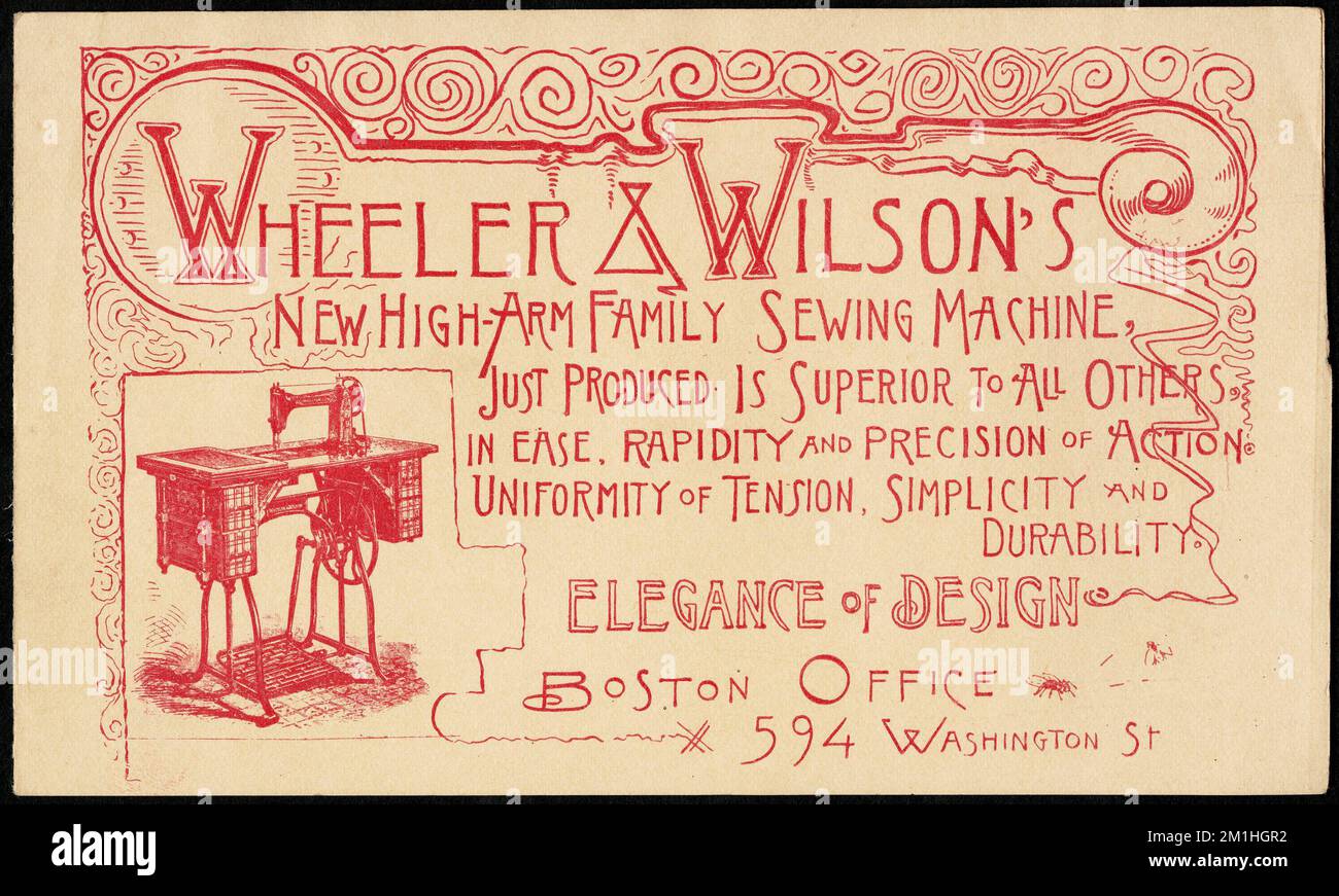 Wheeler And Wilson Sewing Machine Decals at Dorothy Olin blog