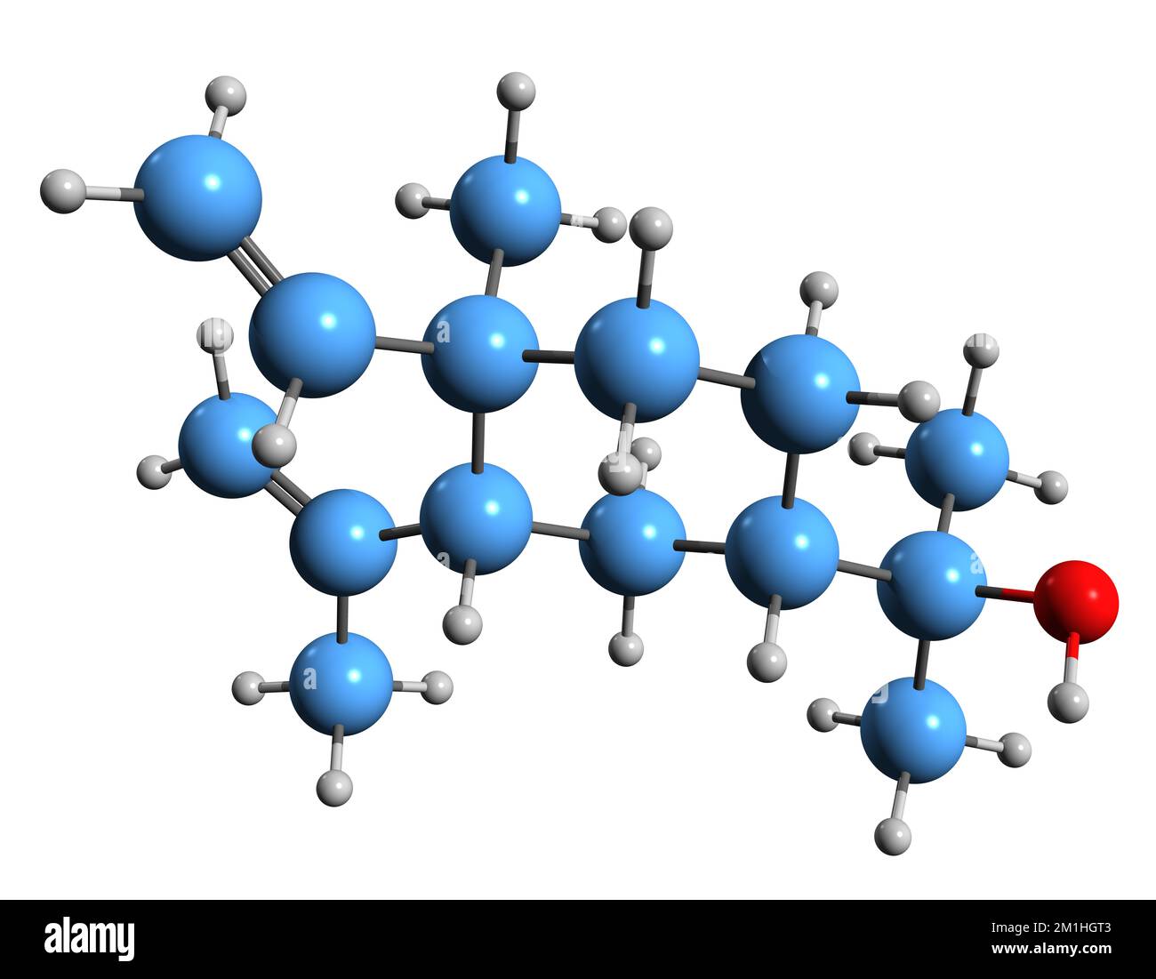 3D image of Elemol skeletal formula - molecular chemical structure of ...