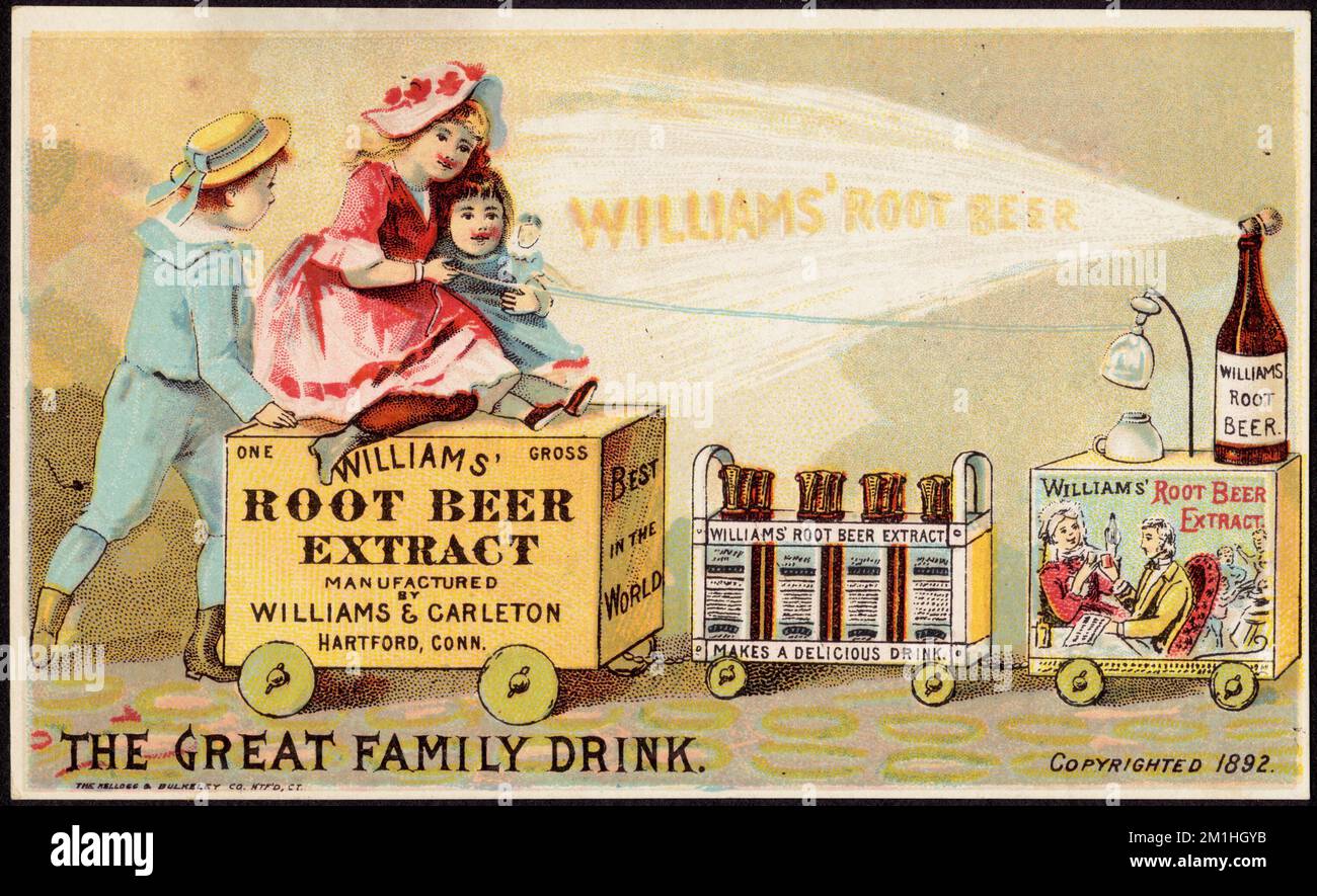 Williams' Root Beer extract manufactured by Williams & Carleton ...