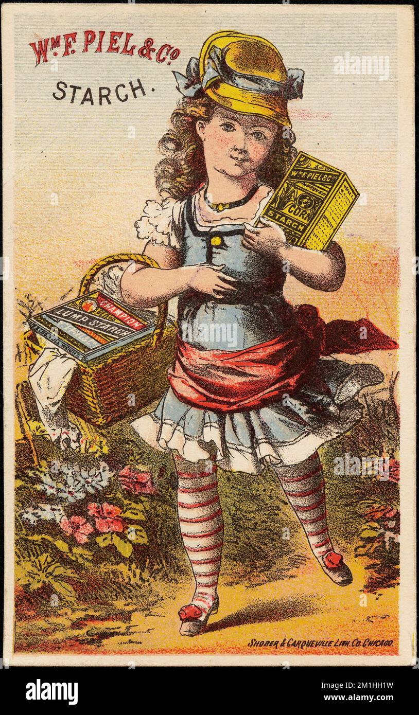 Wm. F. Piel & Co. Starch. , Girls, Laundry, Starch industry, 19th ...