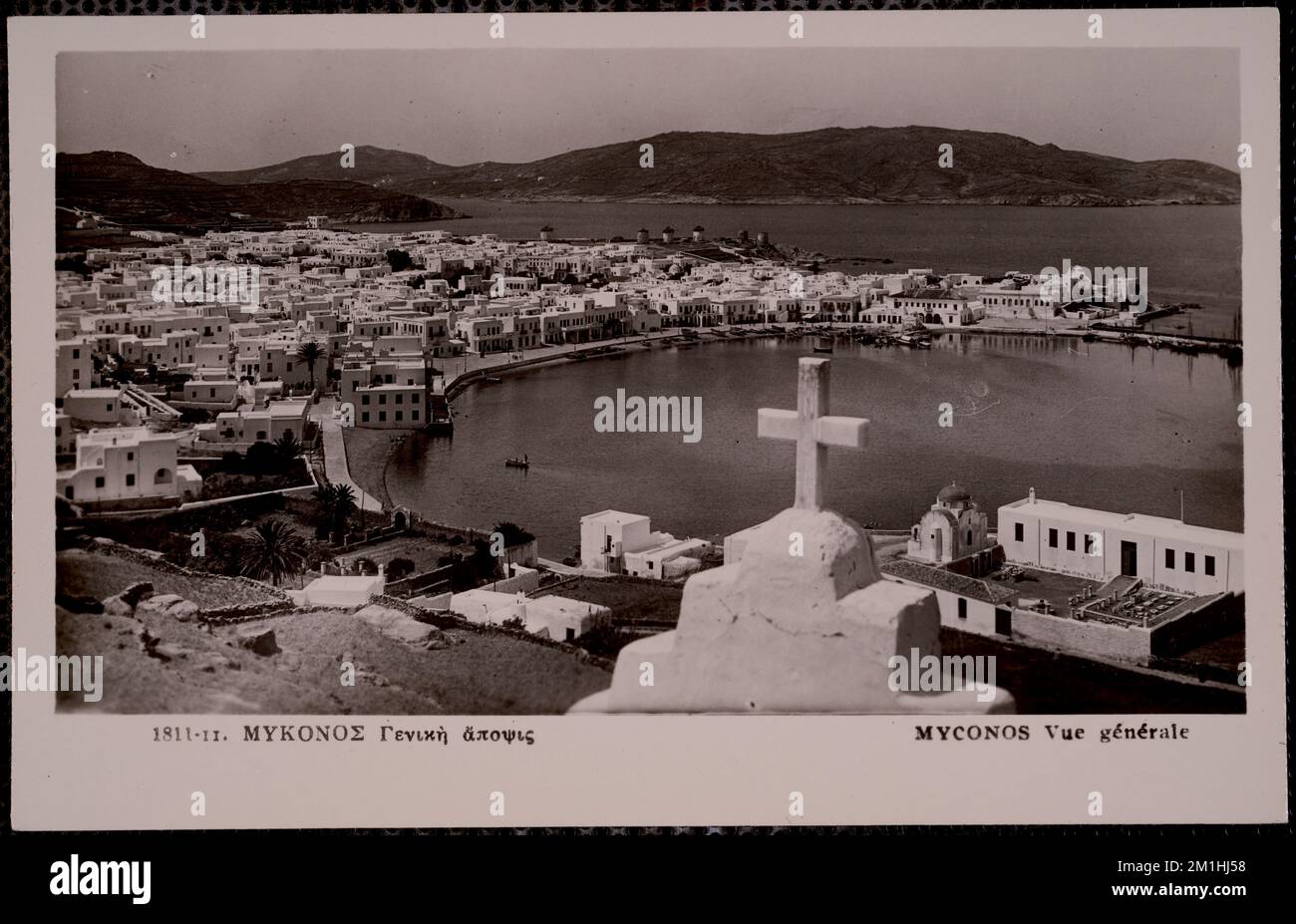Μυκονος γενικὴ ἄποψις - Myconos vue générale , Cities & towns, Seas ...
