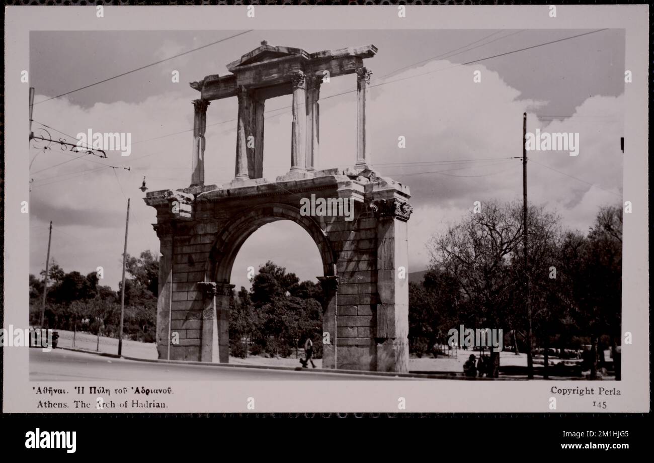 Άθῆναι. Ή Πύλη τοῦ Άδριανοῦ - Athens. The Arch of Hadrian ...