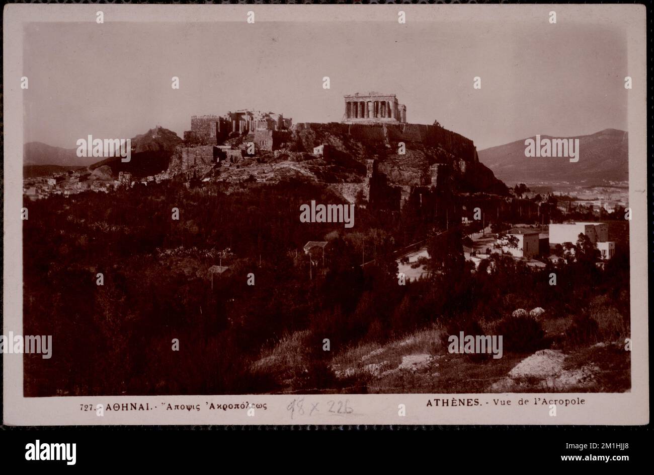 Αθηναι - ἄποψις Άκροπόλεως - Athènes - vue de l'Acropole , Forts ...