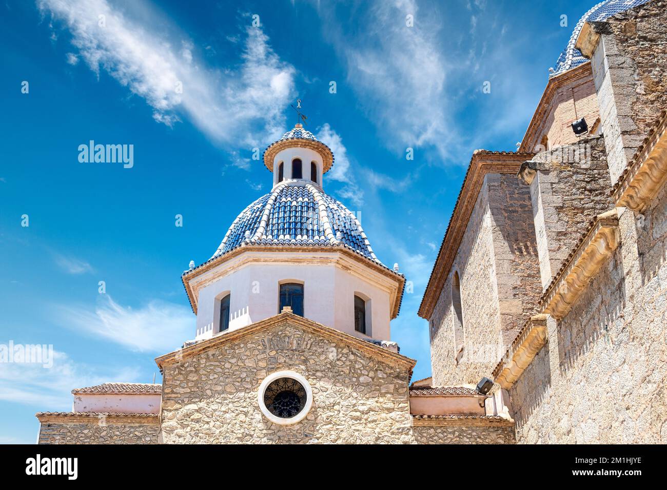 Medieval Church of Our Lady of Consolation of Altea, Spain Stock Photo ...
