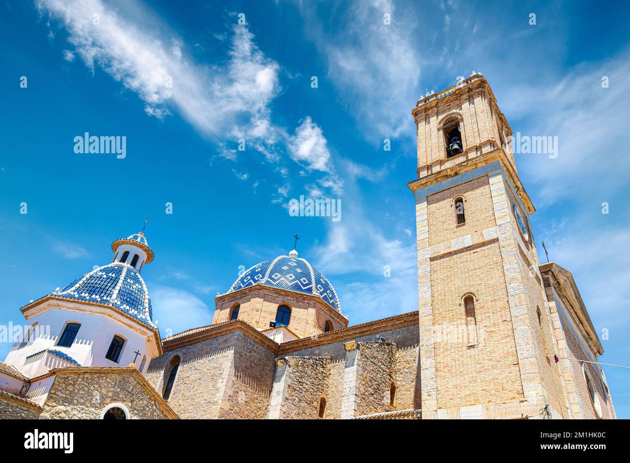 Medieval Church of Our Lady of Consolation of Altea, Spain Stock Photo ...
