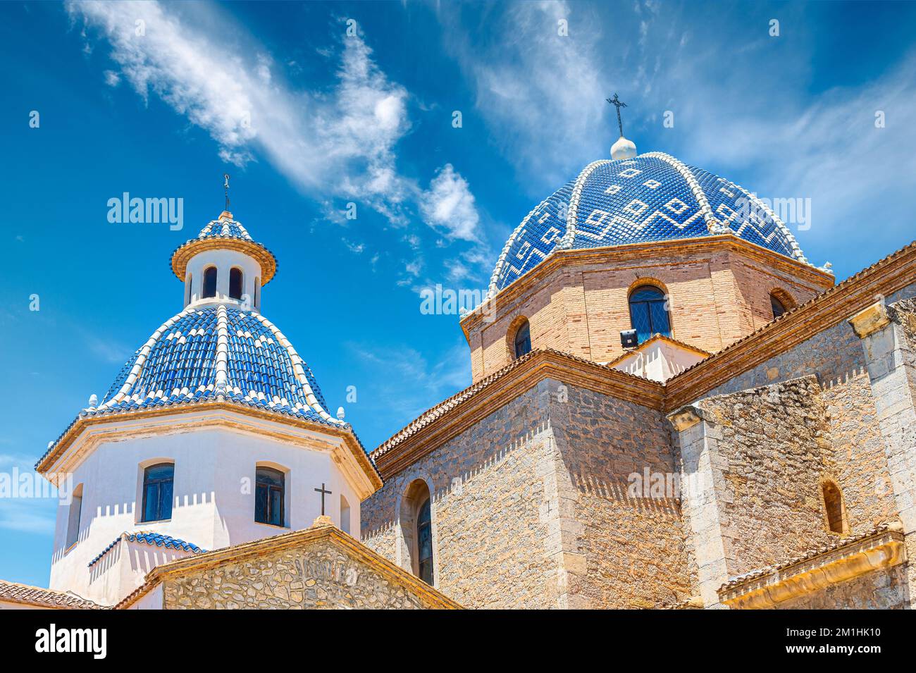 Medieval Church of Our Lady of Consolation of Altea, Spain Stock Photo ...