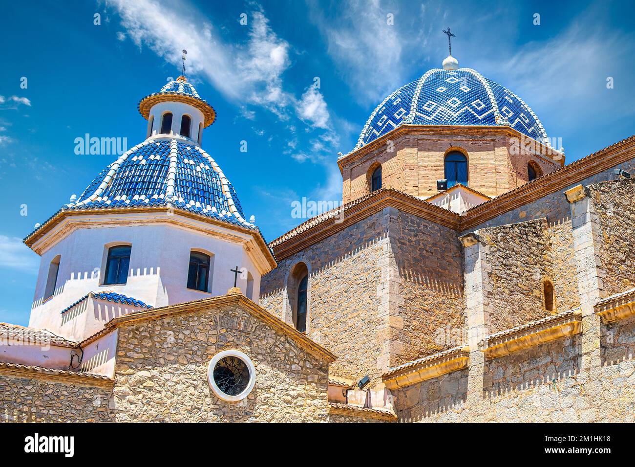 Medieval Church of Our Lady of Consolation of Altea, Spain Stock Photo ...