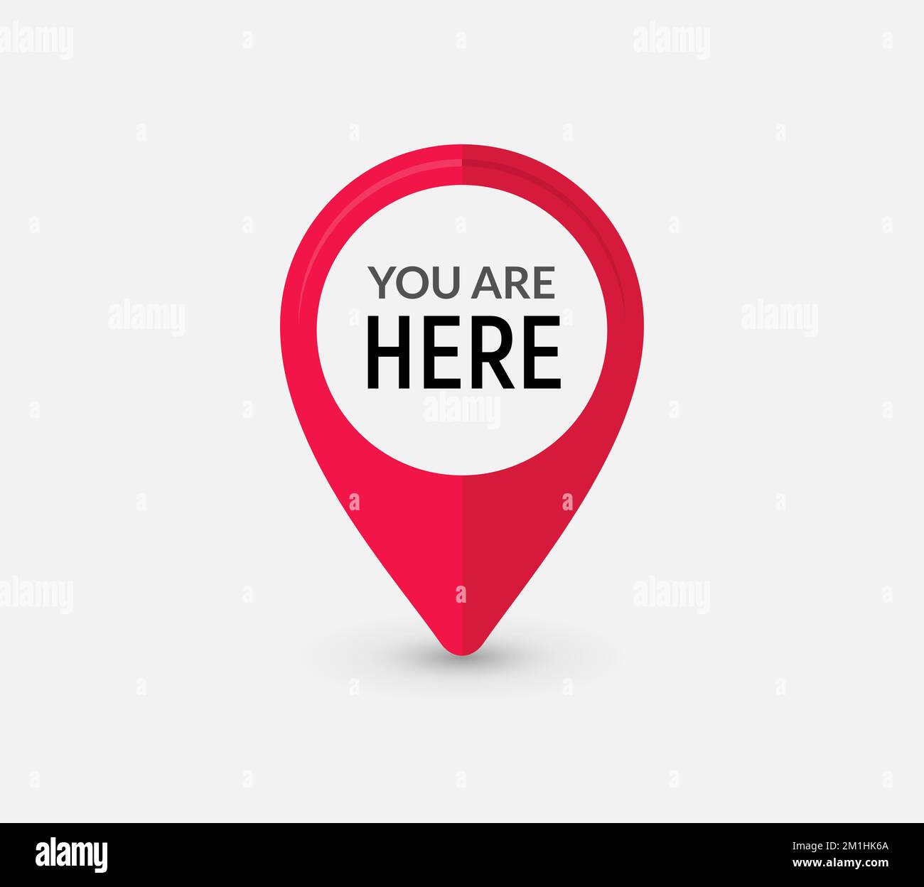 You are here sign icon mark. Destination or location point concept. Pin ...