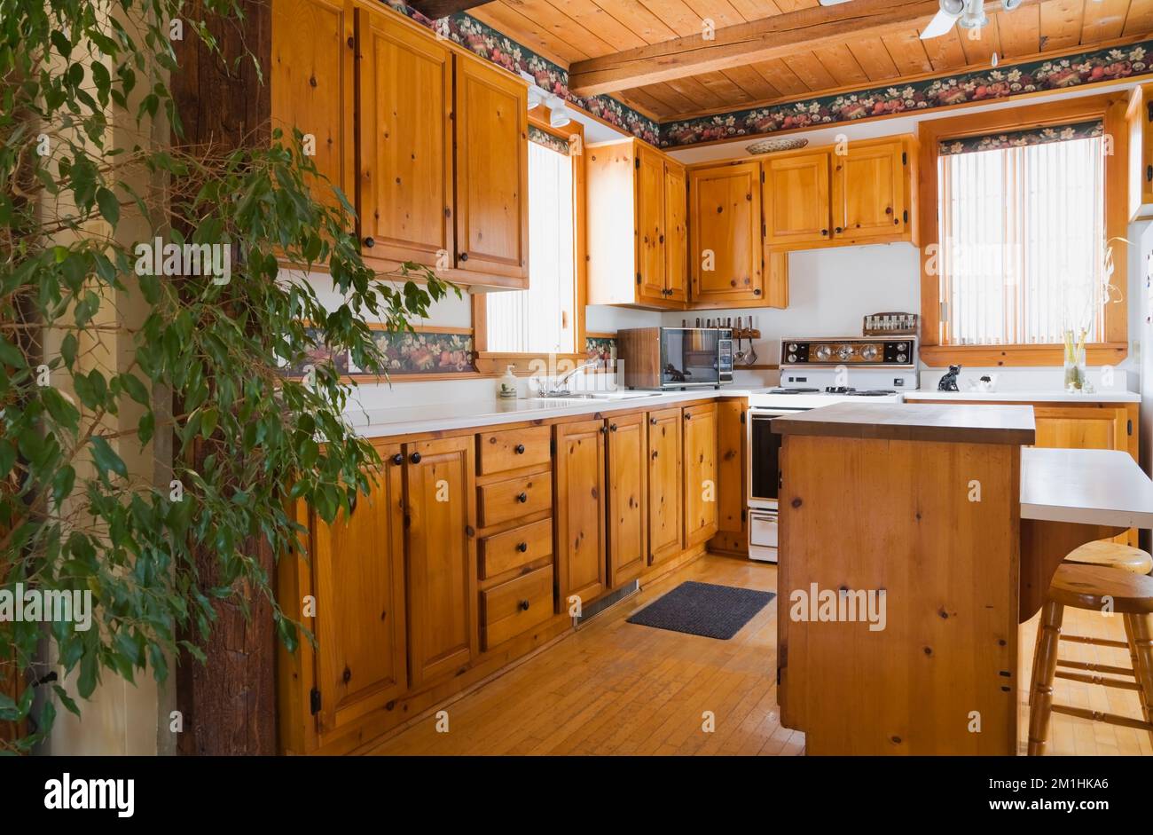 Rustic Pine Kitchen Cabinets
