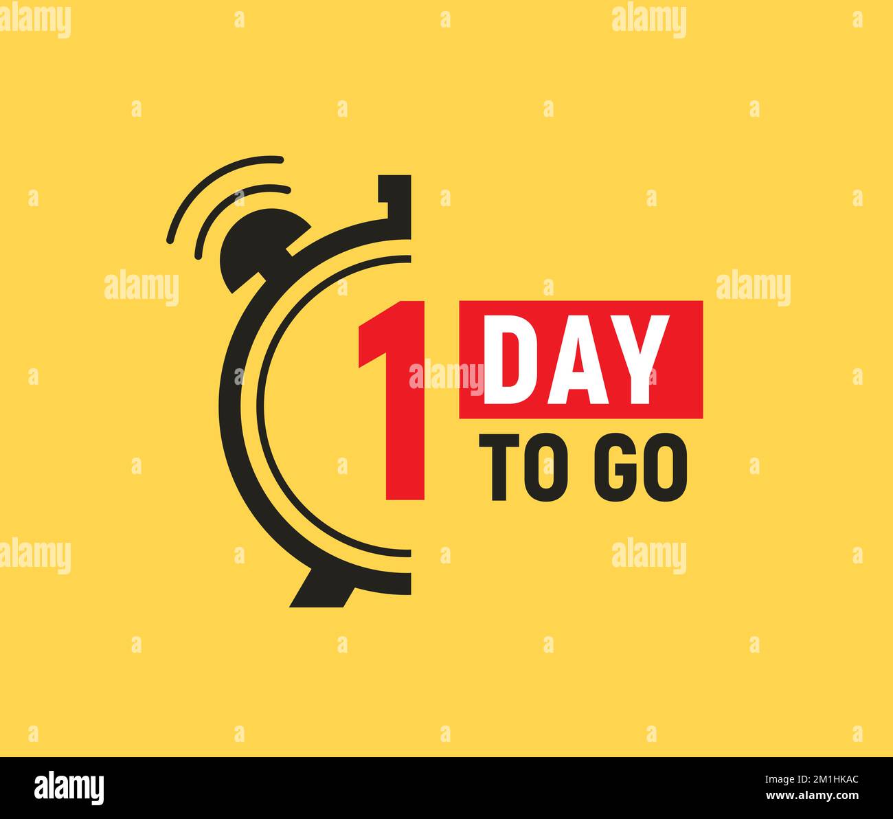 1 day to go last countdown icon. One day go sale price offer promo deal ...