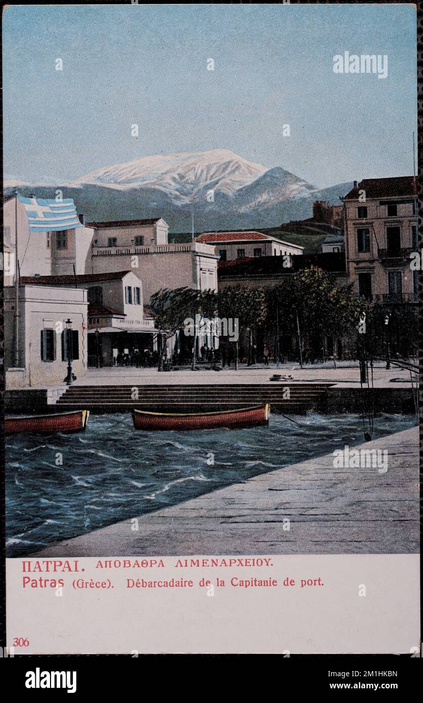Πατραι. Αποβαθρα λιμεναρχείου - Patras (Grèce). Débarcadaire de la ...