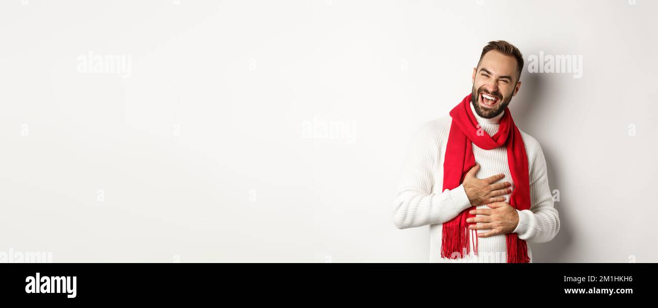 Chuckling man hi-res stock photography and images - Alamy