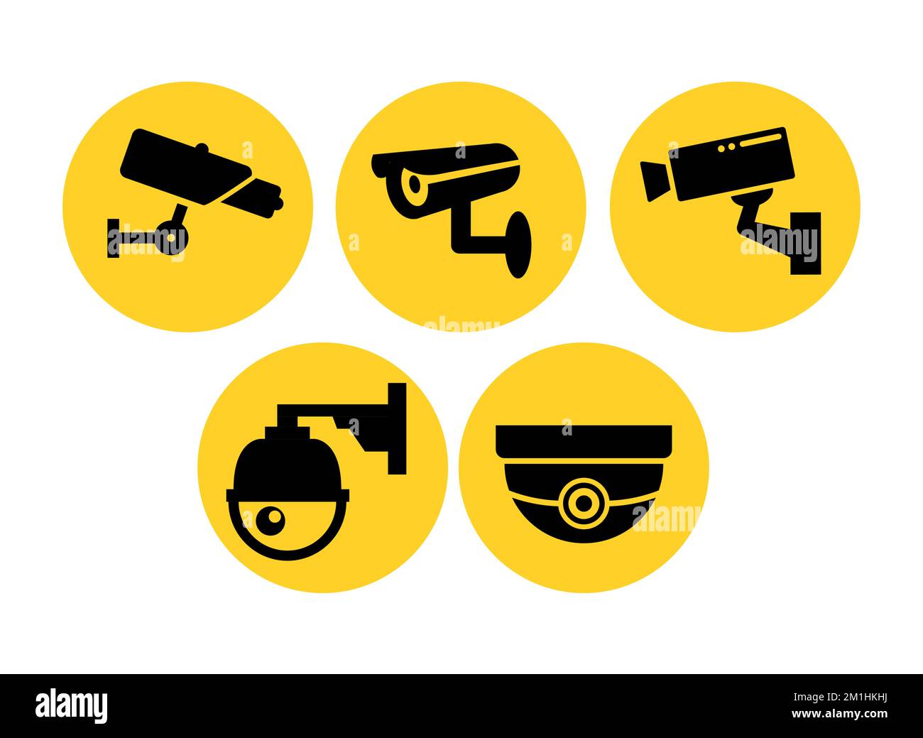CCTV camera icon vector security video sign. cctv symbol silhouette ...