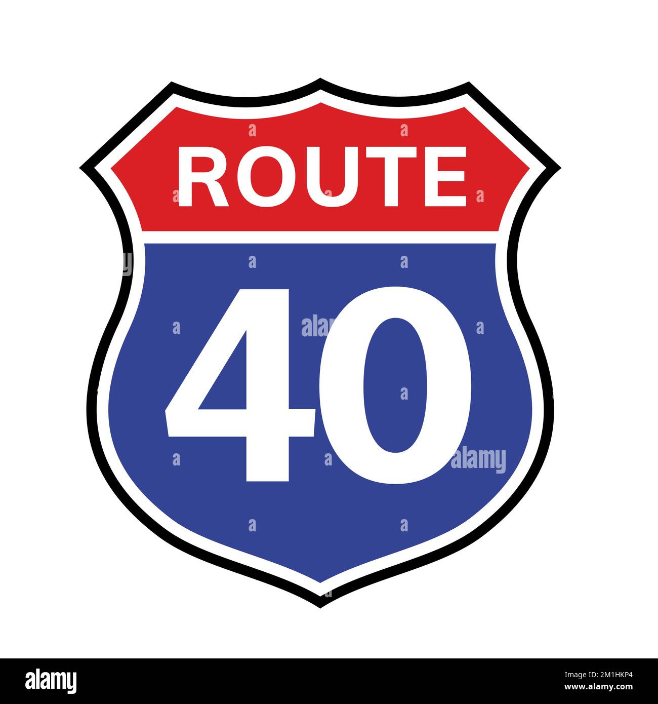Interstate 40 Stock Vector Images - Alamy