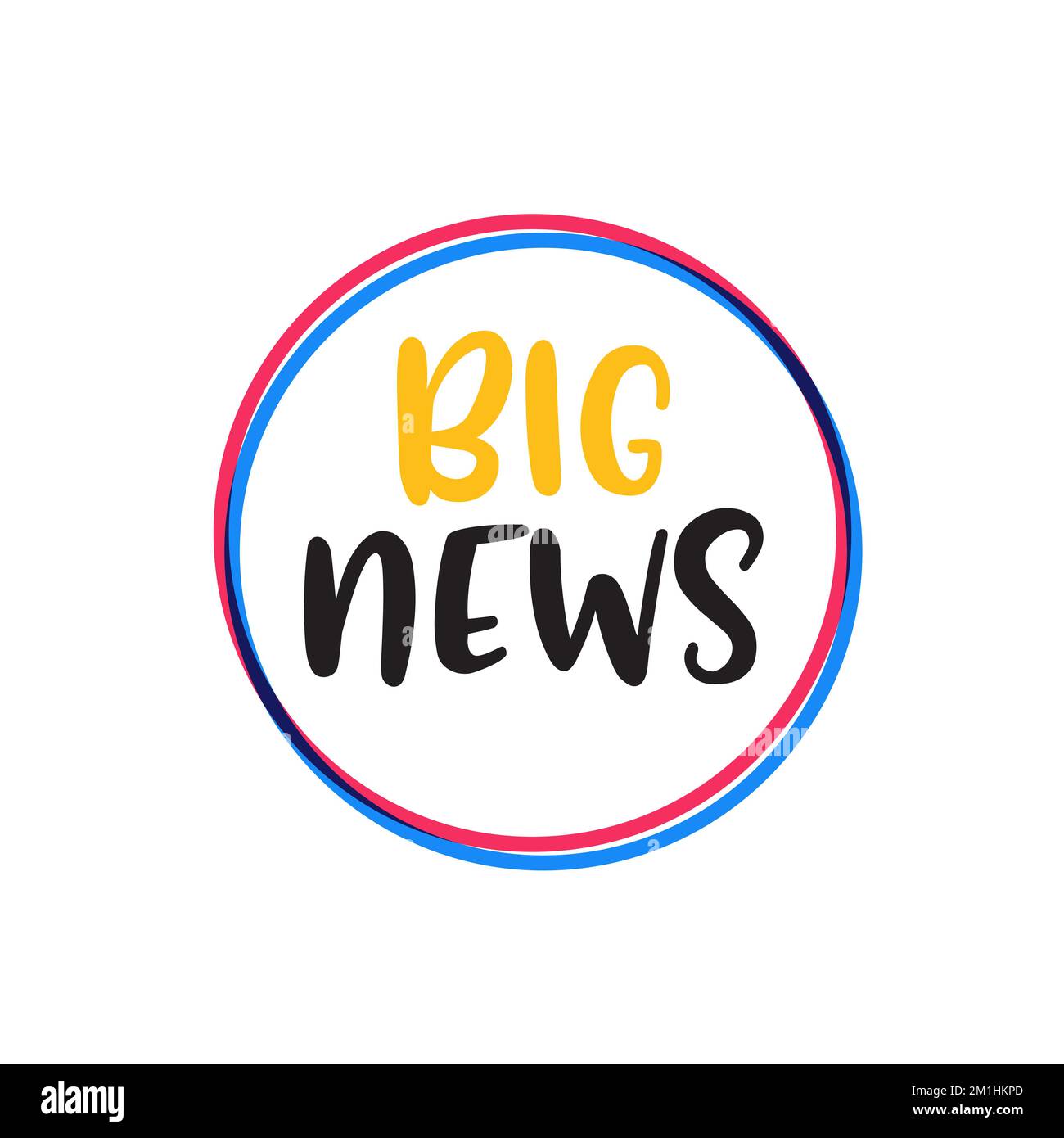 Big news badge announcement. Big release speech bubble journalism ...