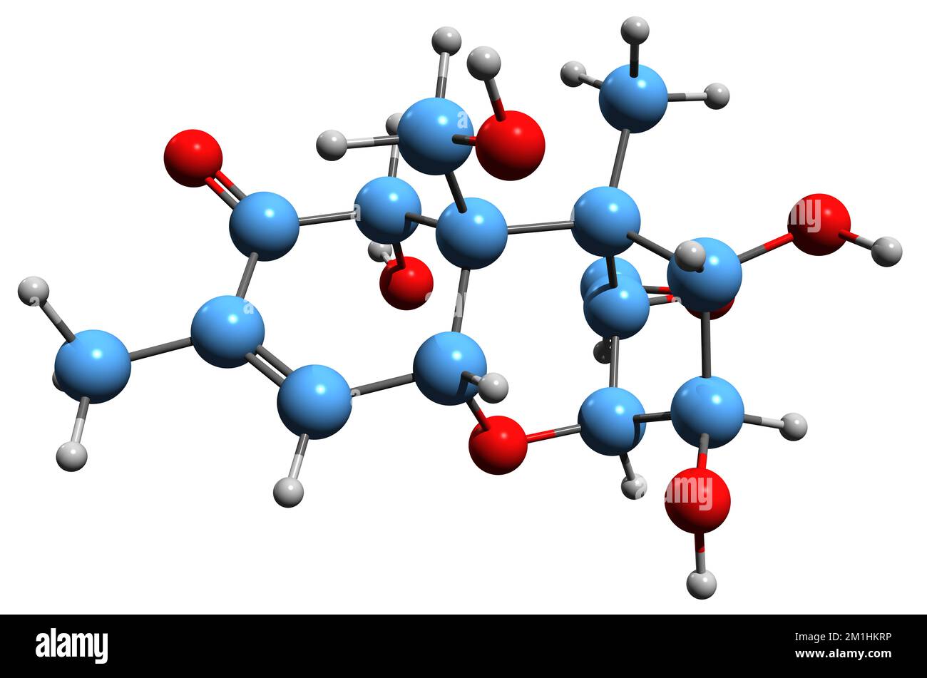 3D image of Nivalenol skeletal formula - molecular chemical structure ...