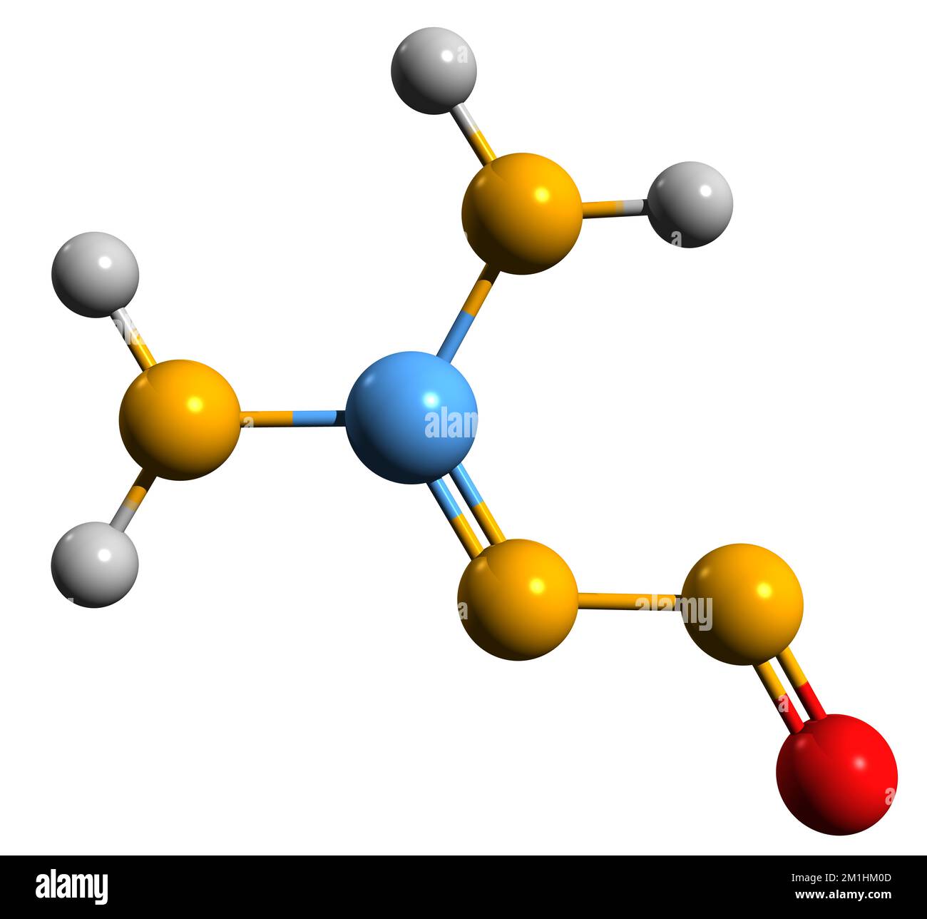3D image of Nitroguanidine skeletal formula - molecular chemical ...