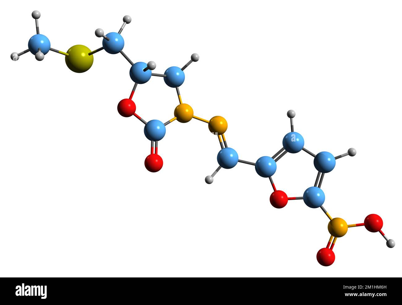 3D image of Nifuratel skeletal formula - molecular chemical structure ...